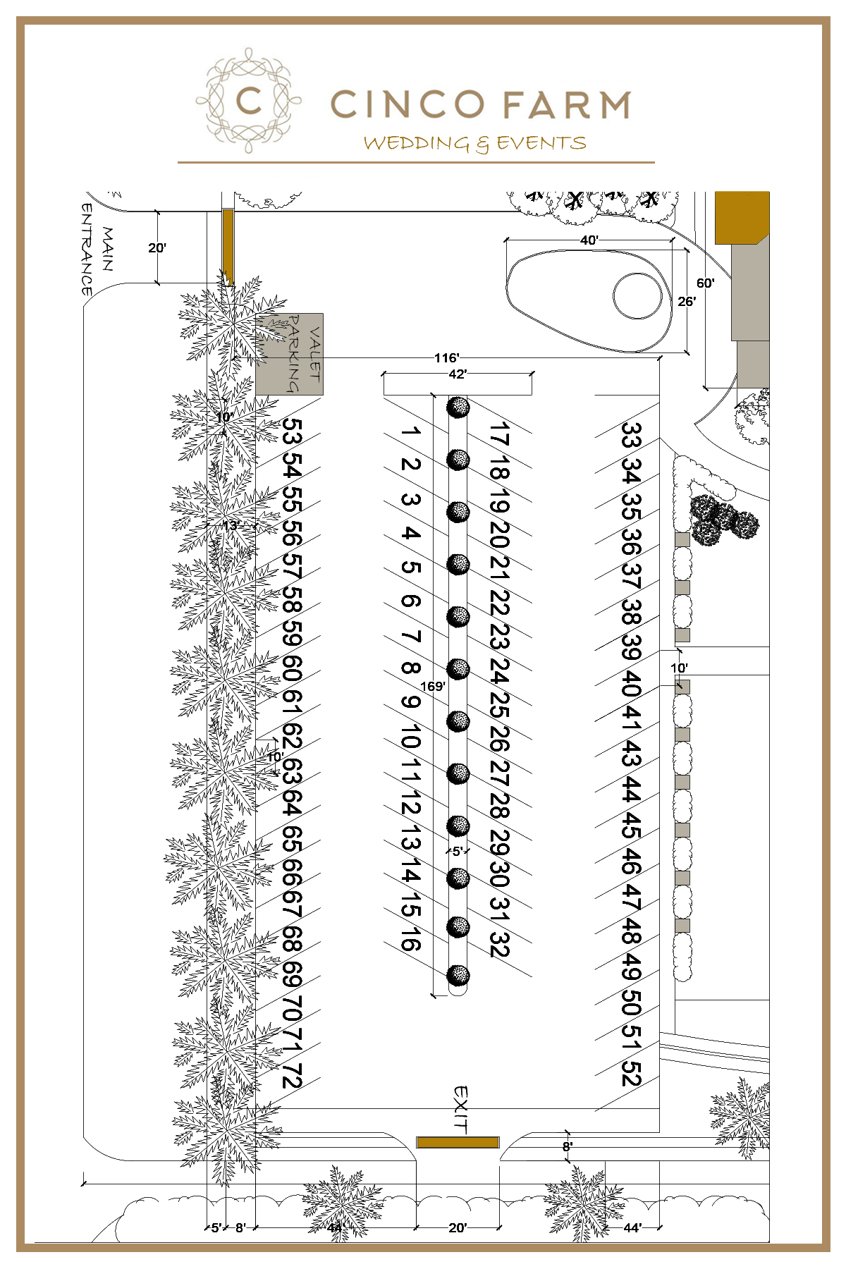 Venue Maps - Cinco Farm Outdoor Wedding Venue in Miami
